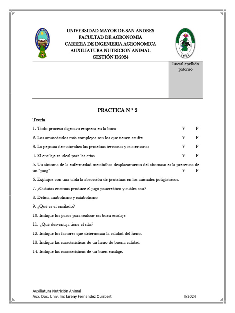 PRACT 2 Nutri 2 2024 (1) | PDF | Bioquímica | Química
