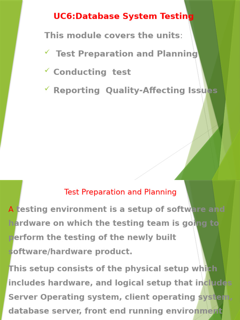 Unit of Com6 | PDF | Software Testing | Databases