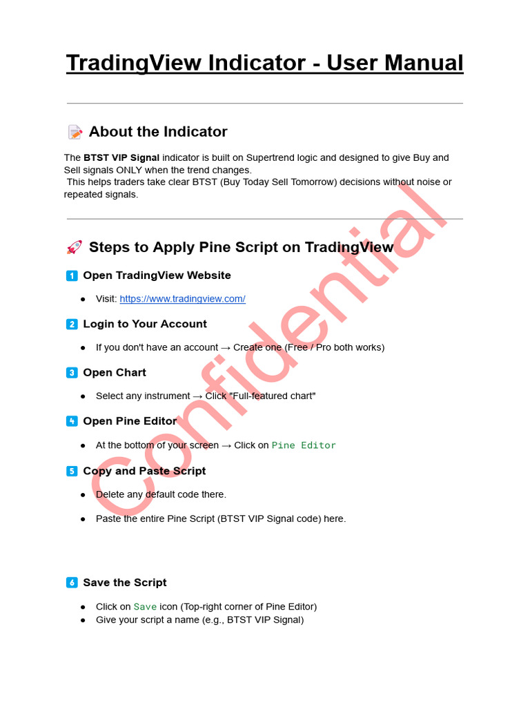 How to Add Indicator Settings to TradingView (1) | PDF | Software ...