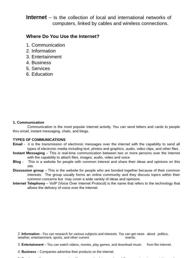 ITC Cont. Lecture | PDF | Internet | Computer Programming