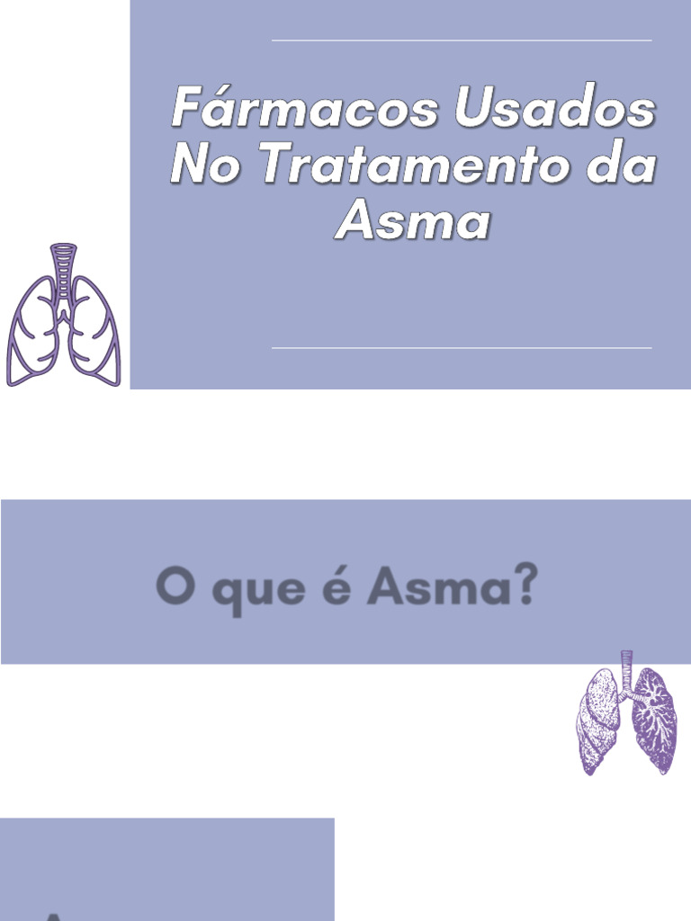 Entendendo a Asma: Sintomas e Tratamentos | PDF | Asma | Especialidades ...