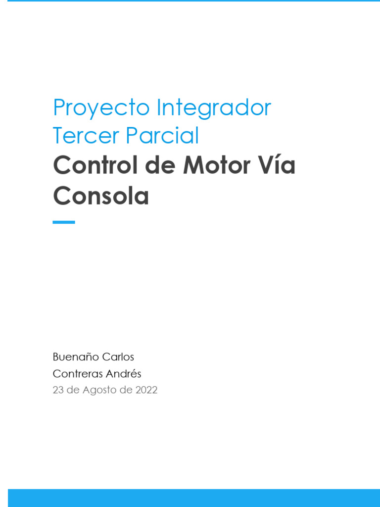 Control de Motor DC con USART y PWM | PDF | Microcontrolador | Red ...