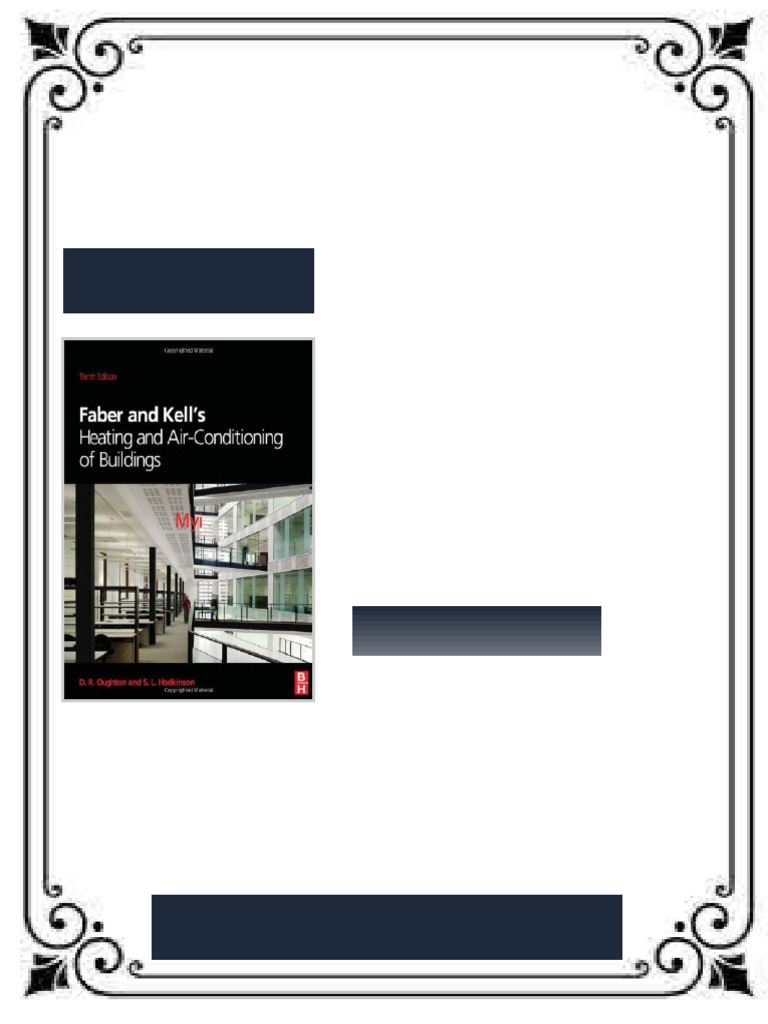 Faber Kell s Heating Air conditioning of Buildings Tenth Edition Doug Oughton ebook detailed ...