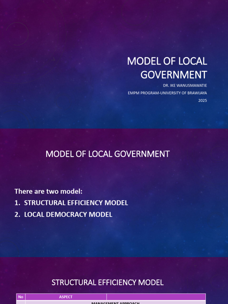 Local Government Models Explained | PDF | Economies