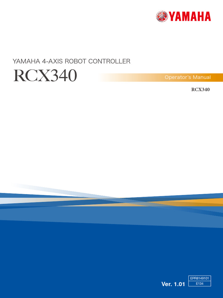 Yamaha RCX340 Robot Controller Manual | PDF | Safety | Robot