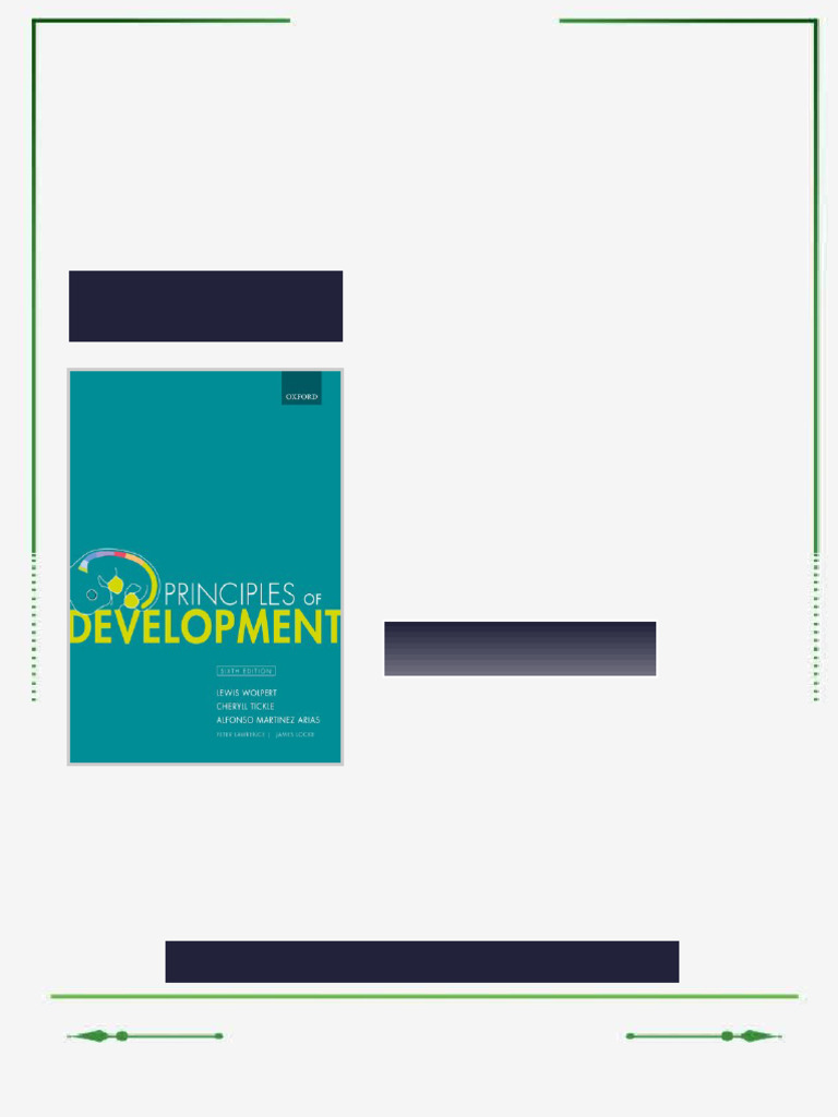 Principles of Development 6th Edition Lewis Wolpert ebook new format ...