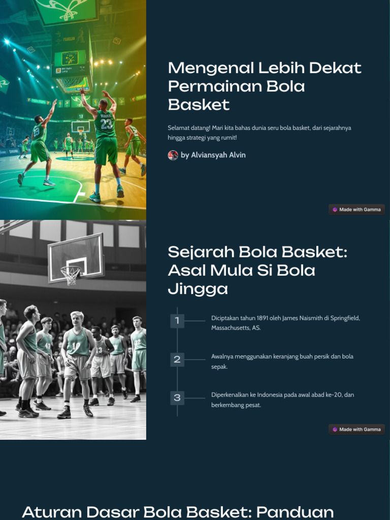 Sejarah dan Strategi Bola Basket | PDF