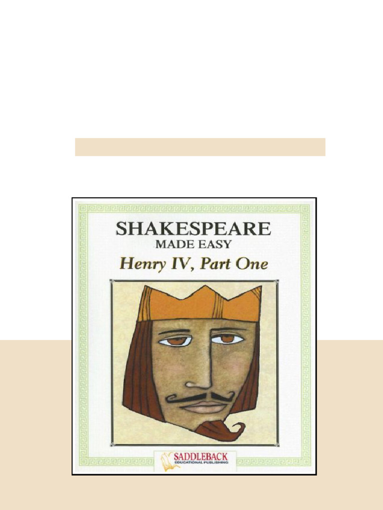 Henry Iv Shakespeare Made Easy William Shakespeare Tanya Grosz ...