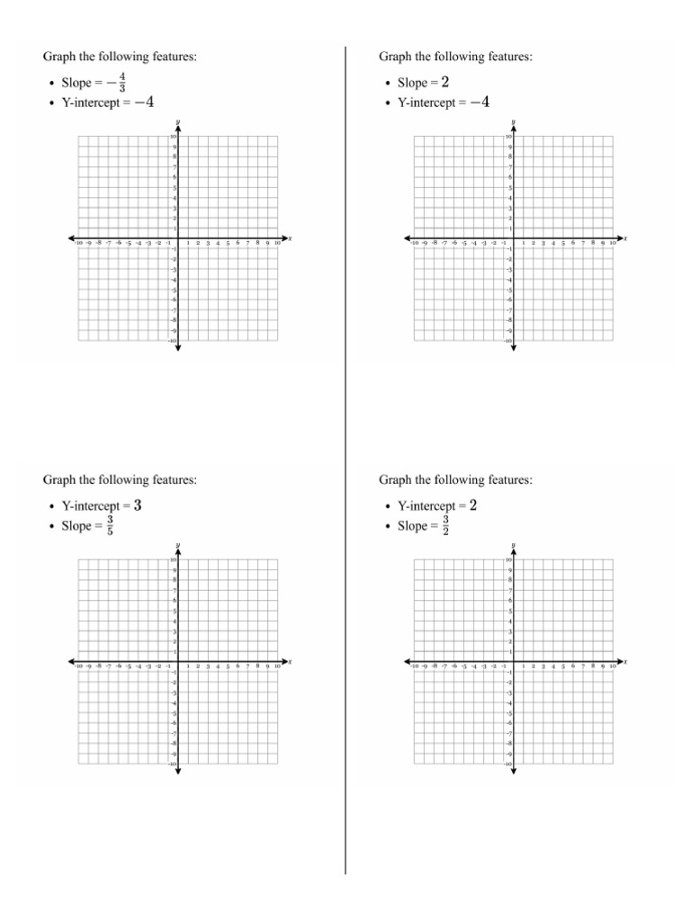 Understanding Slopes and Y-Intercepts | PDF