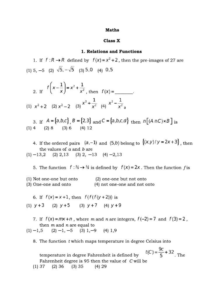 Maths 1 Mark QA1 | PDF | Sphere | Circle