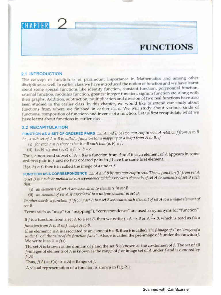 Functions Class 12 RD | PDF