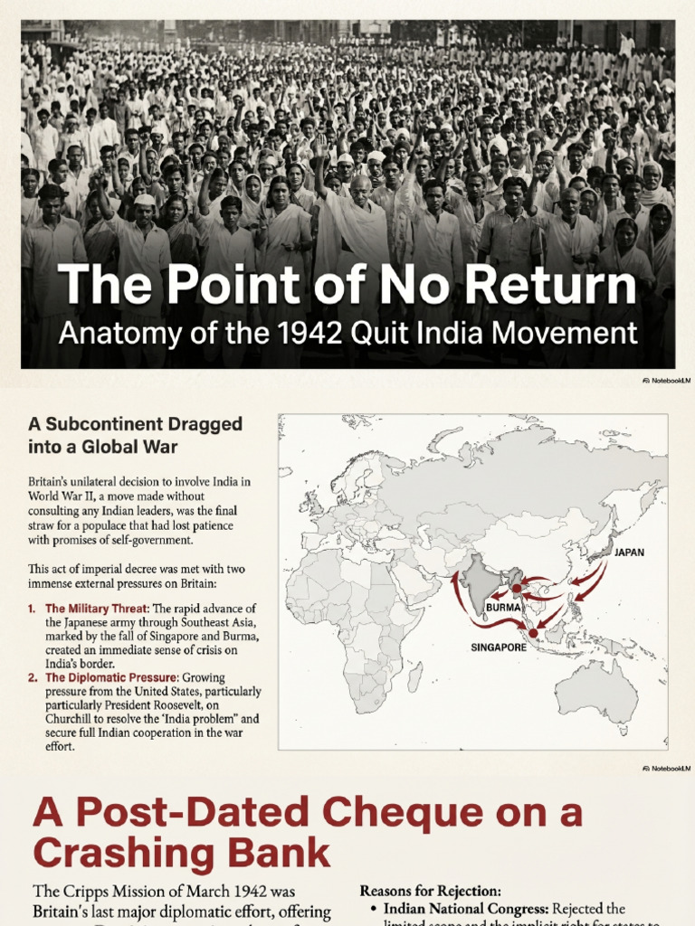 1942 Quit India Anatomy of A Final Decision | PDF