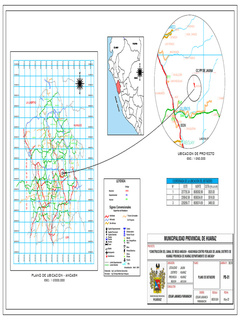 01 Plano de Ubicacion_jauna-botadero | PDF