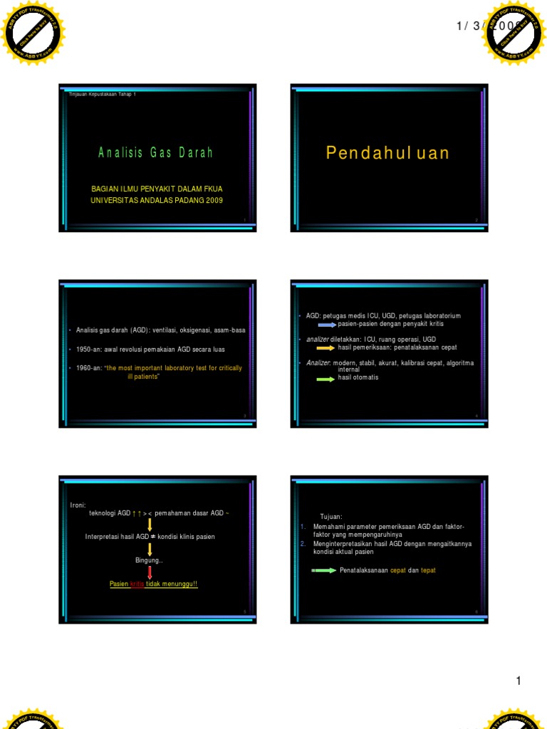 Analisis Gas Darah | PDF