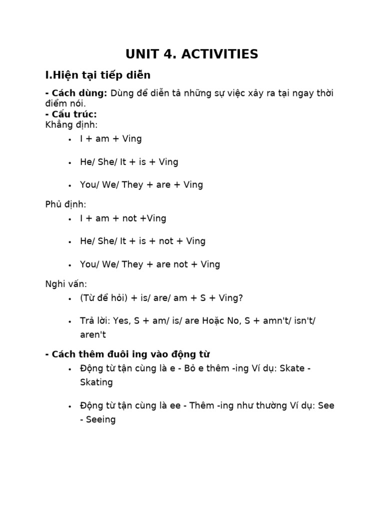 Unit 4 Activities | PDF