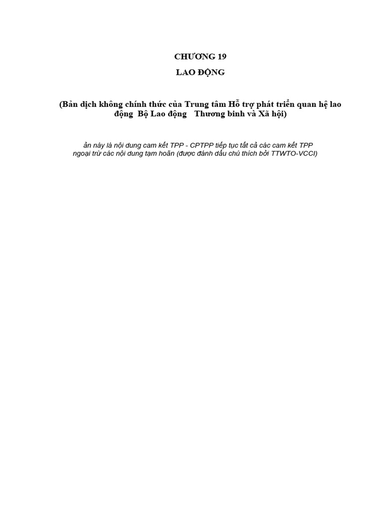 19 - Chuong Lao Dong - VIE | PDF