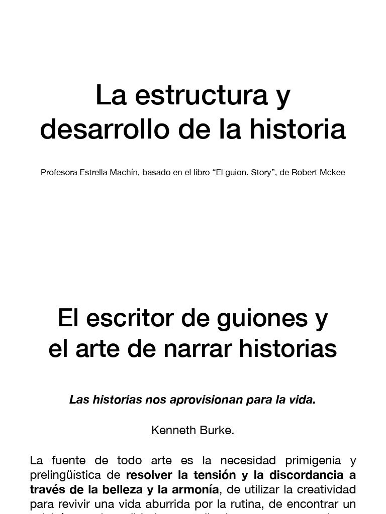 La Estructura y Desarrollo de La Historia | PDF | Narración | Amor