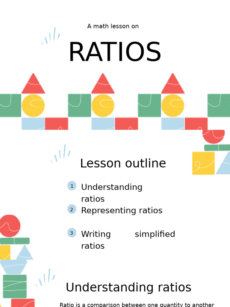 Math Ratio Education Presentation in Colourful Geometric Style ...