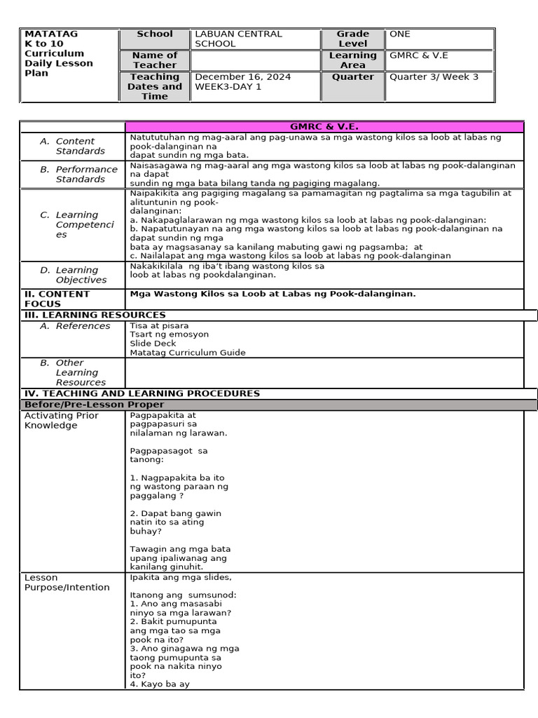 GMRC Week 6 | PDF