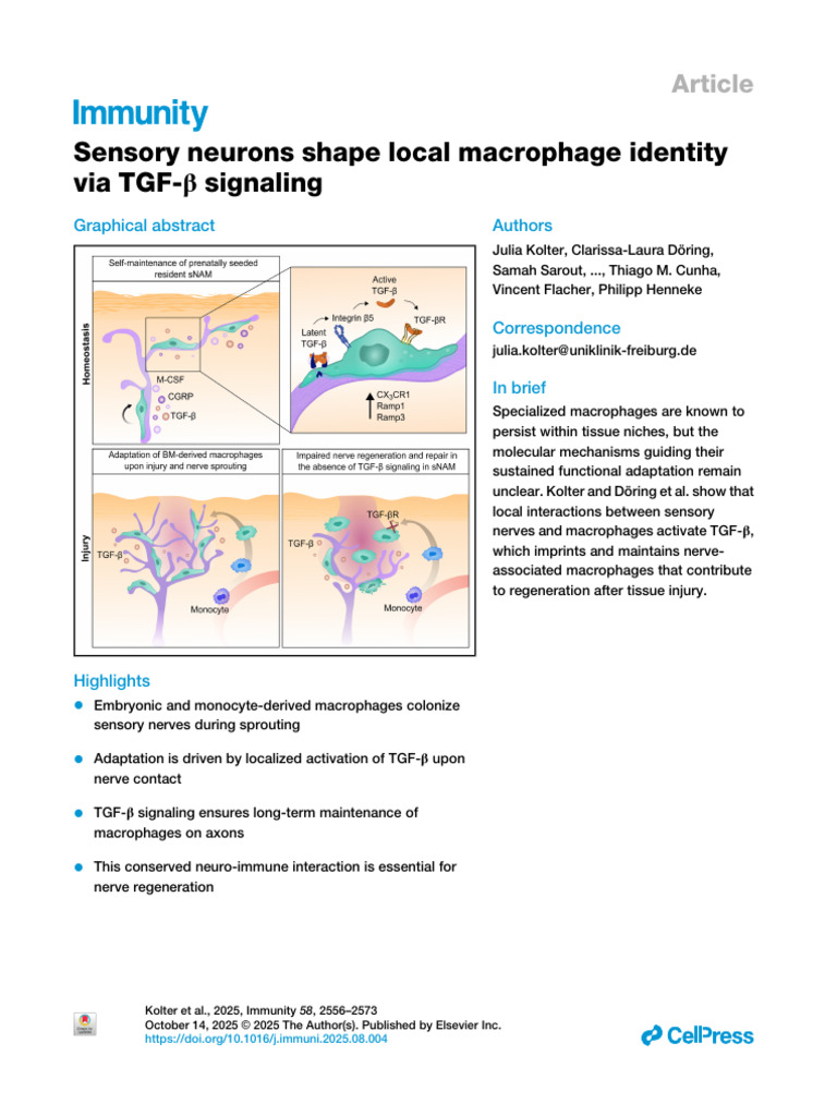 mmc4 (16) | PDF | Nerve | Macrophage
