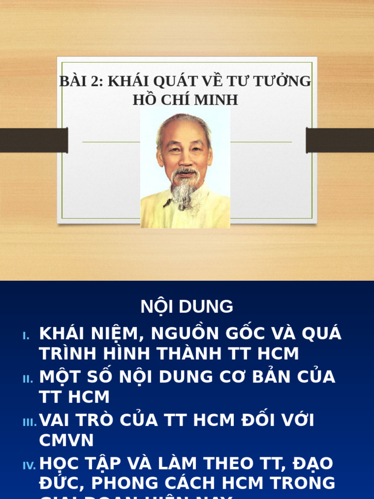 Bài 2 (Phần 1) Khái Quát Về Tt Hcm | PDF
