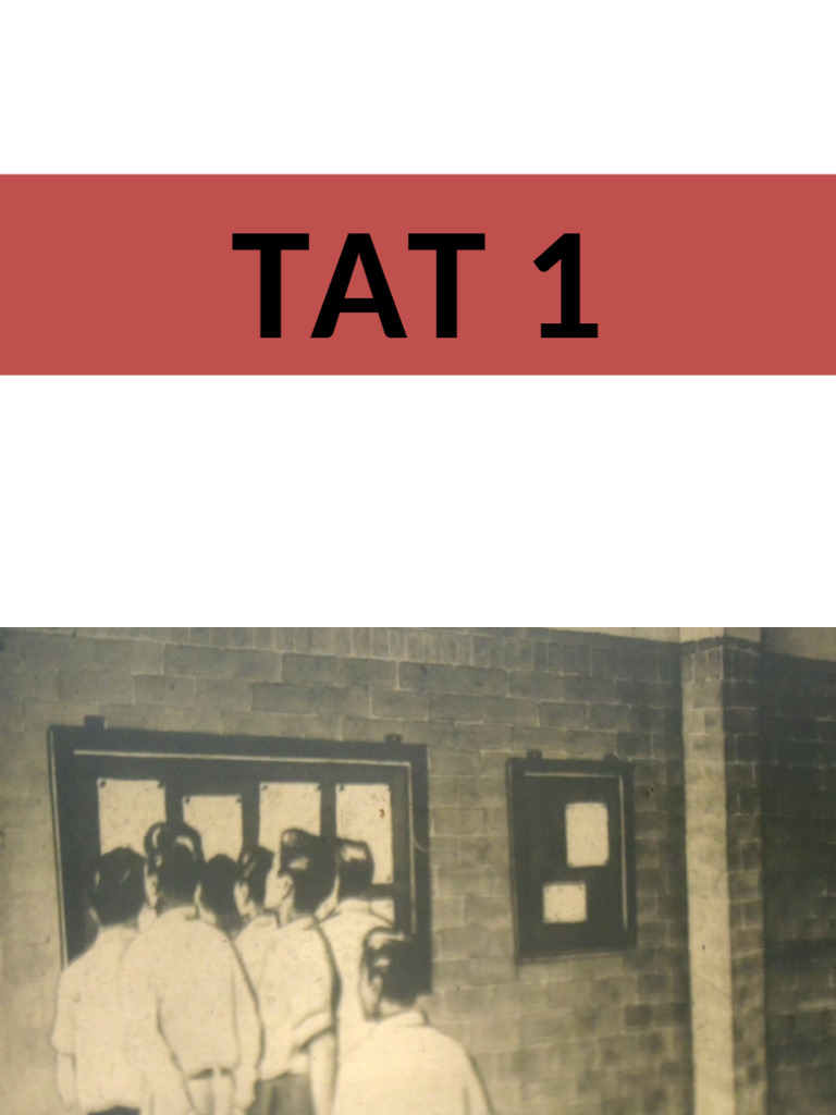 TAT Practice Set | PDF