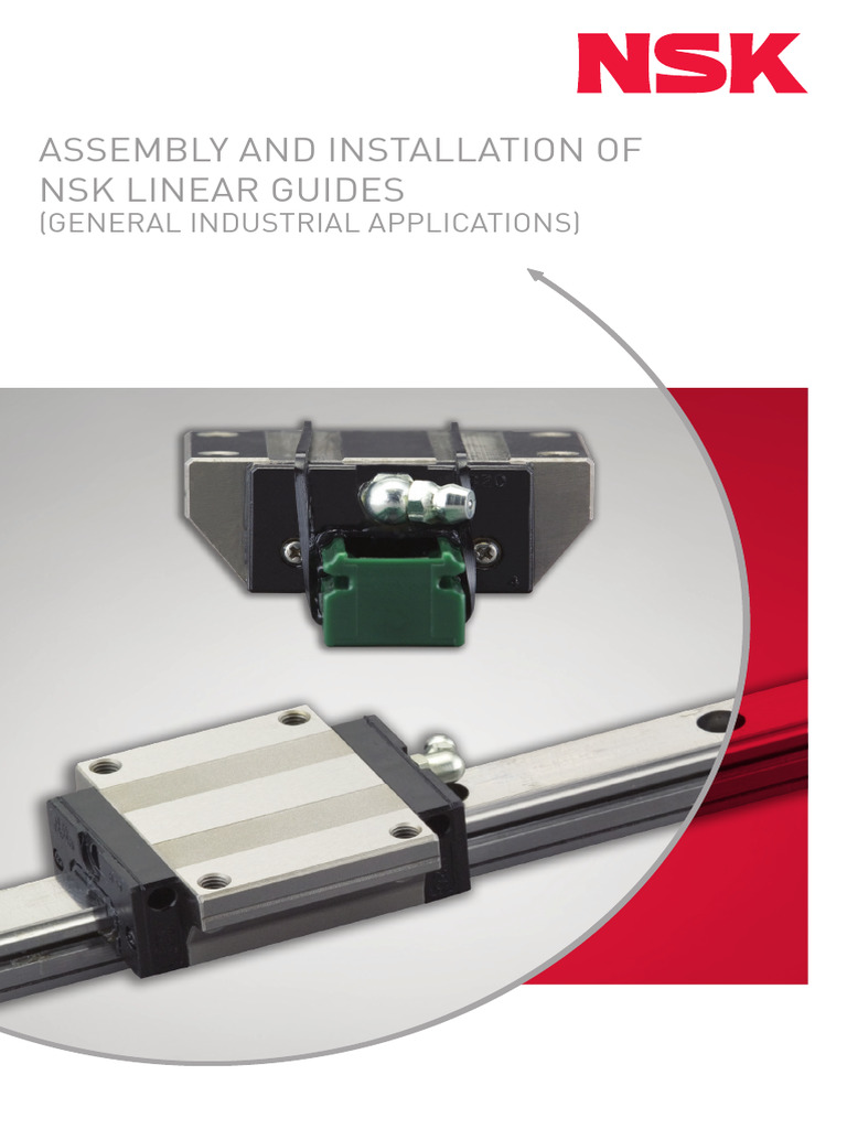 NSK Linear Guides Installation Guide | PDF | Screw | Mechanical Engineering