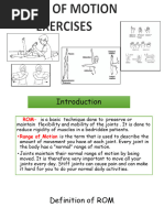 Active Range of Motion (AROM) Exercises Guide | PDF | Skeletal Muscle ...