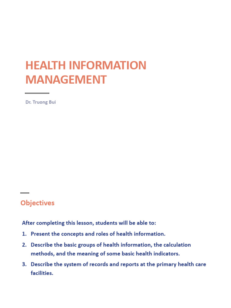 Module 4_ Information Management_updated | PDF | Pregnancy | Mortality Rate