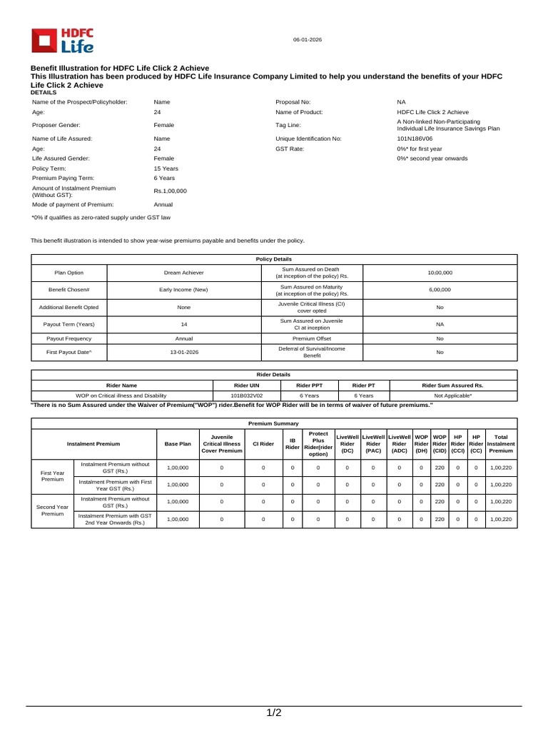 Illustration - 2026-01-06T143845.271 | PDF | Insurance | Life Insurance