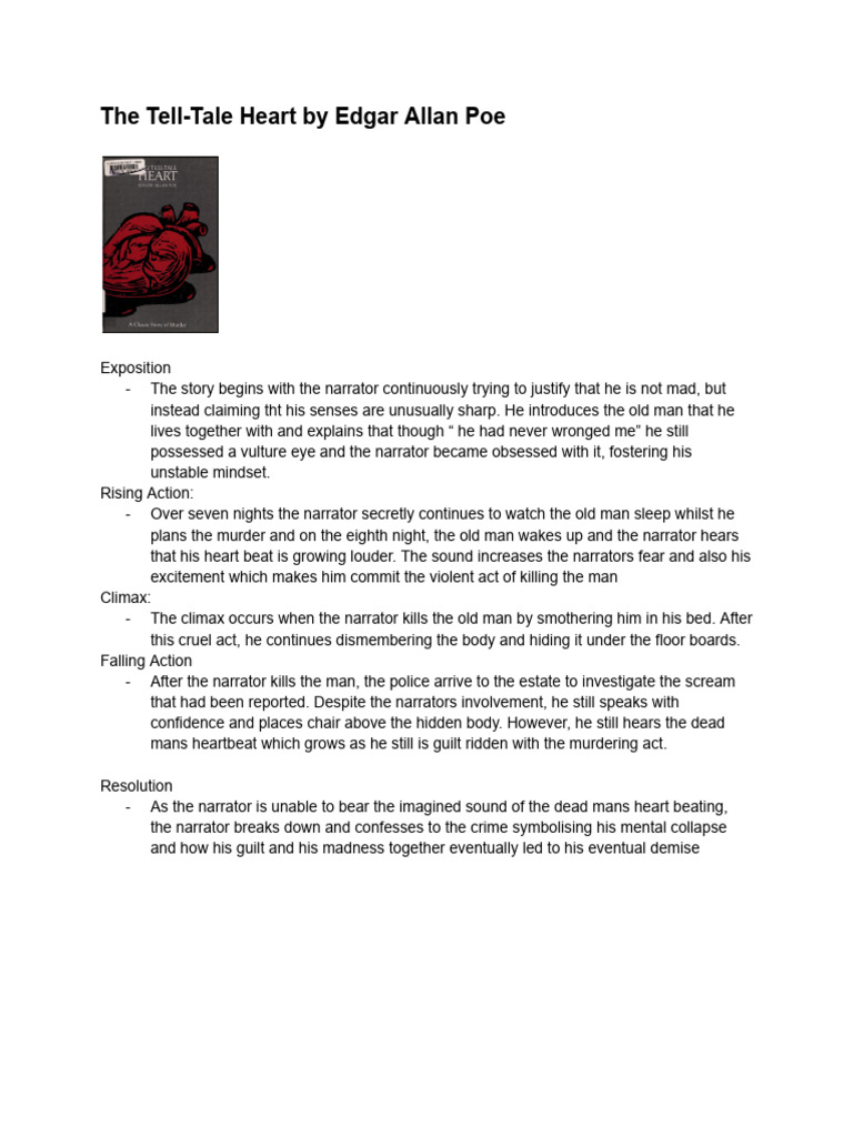 The Tell Tale Heart by Edgar Allan Poe | PDF