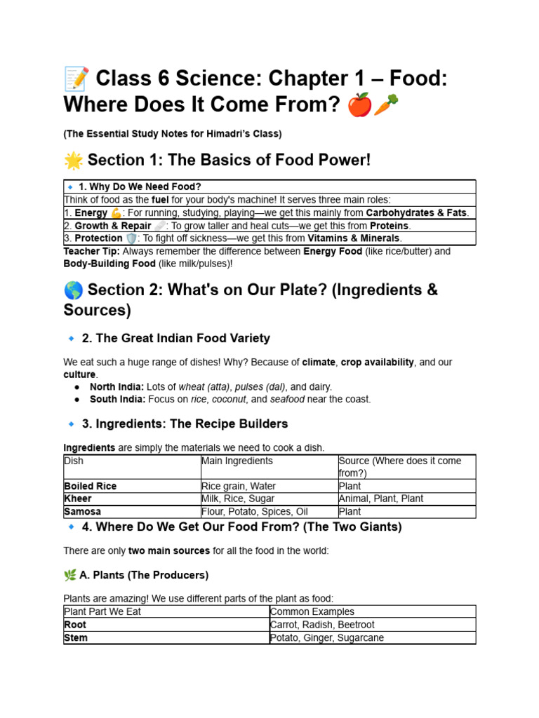 Chapter 1 | PDF | Foods | Plants