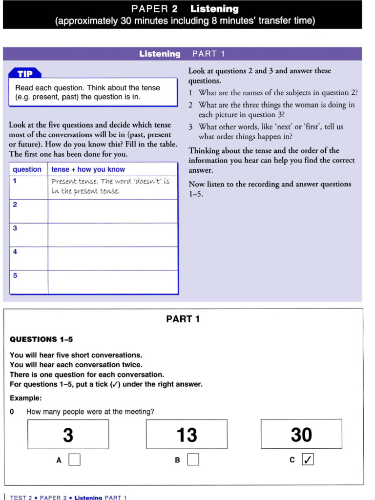 Cambridge KET Extra Book T2 | PDF