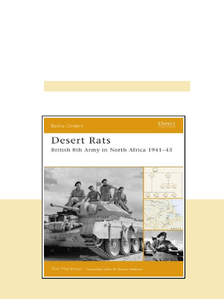 Desert Rats British 8th Army In North Africa 194143 Tim Moreman Full ...