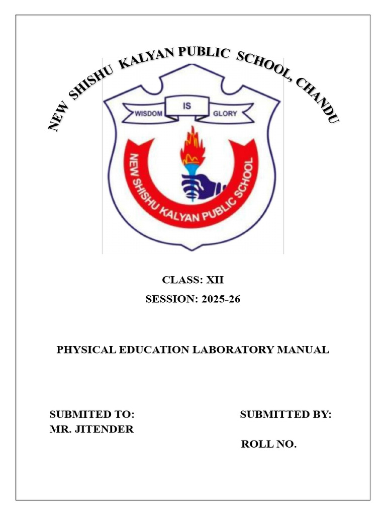 Guidelines for Class 12th PE Lab Manual_removed_copy | PDF