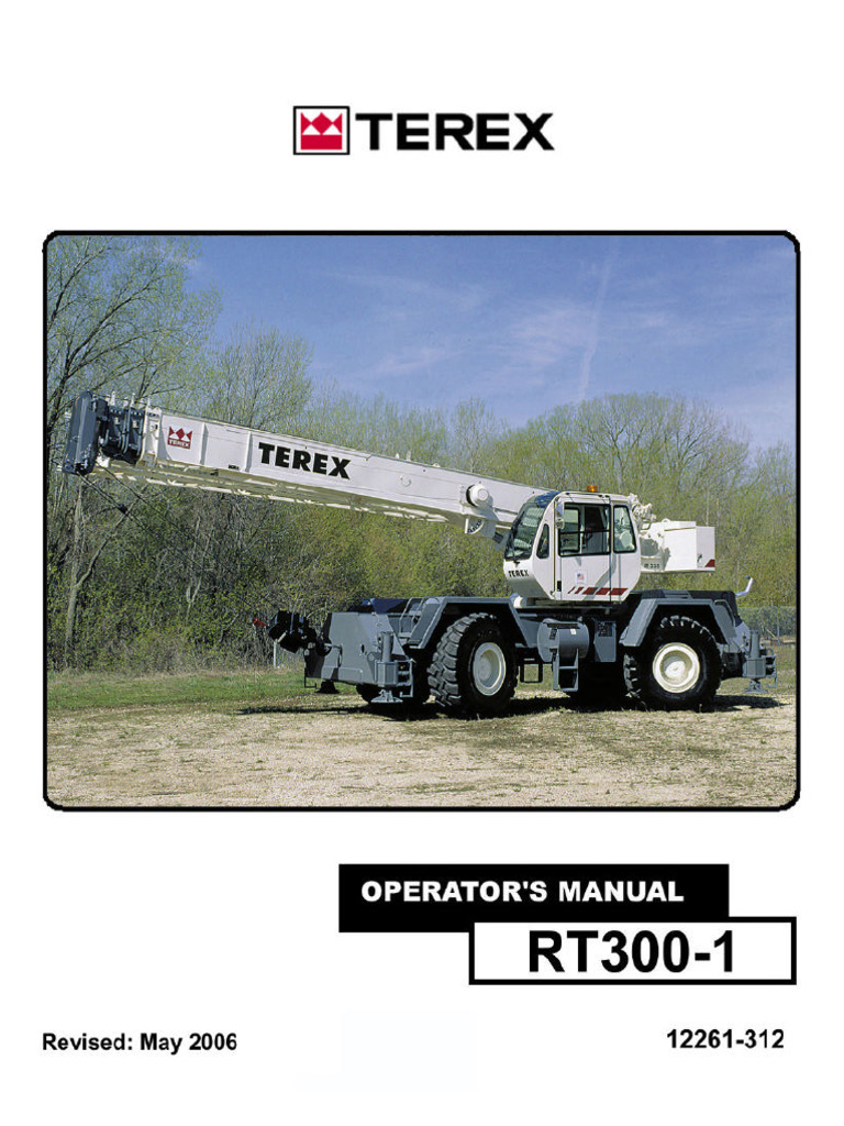 rt300-1 | PDF | Crane (Machine) | Safety