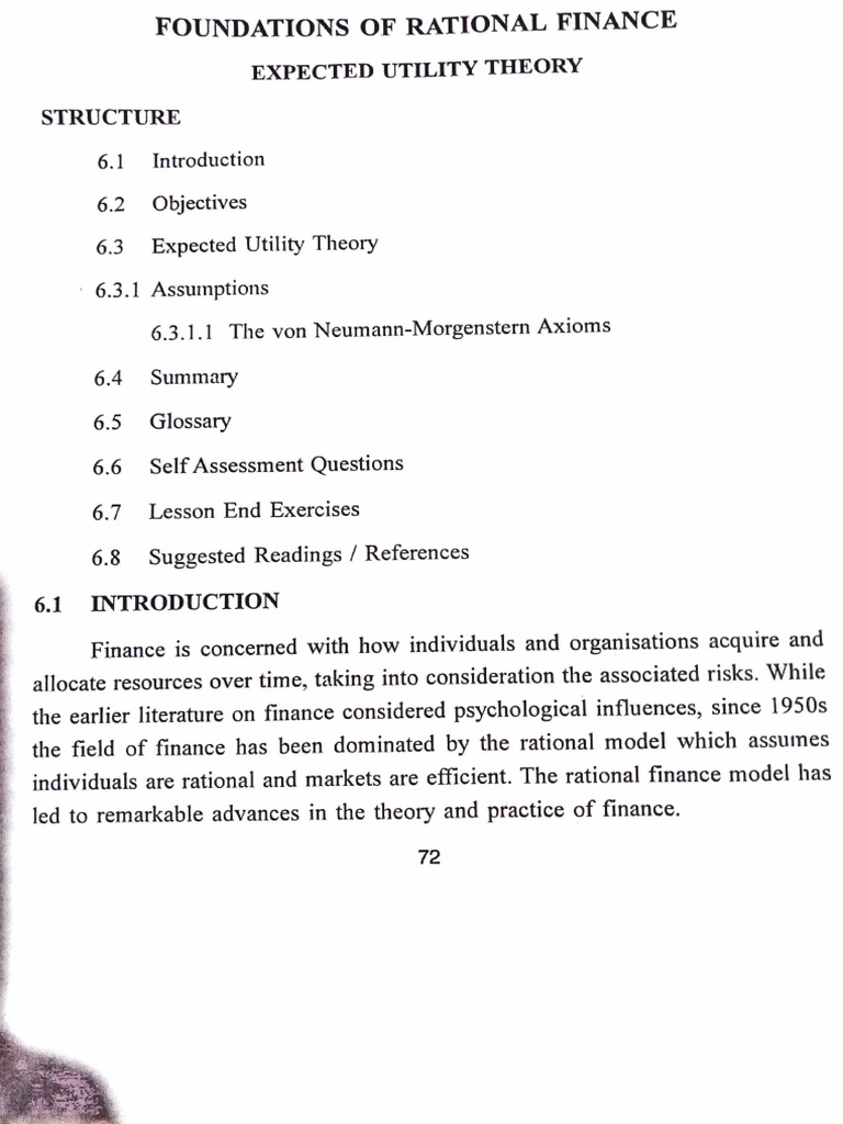 Understanding Expected Utility Theory | PDF | Utility | Risk Aversion