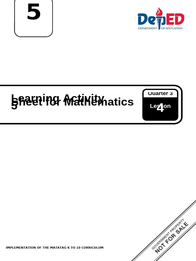 Grade 5 Mathematics Probability Worksheet | PDF | Probability | Curriculum