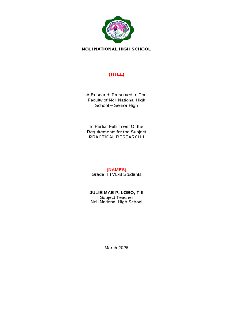 Research Format | PDF