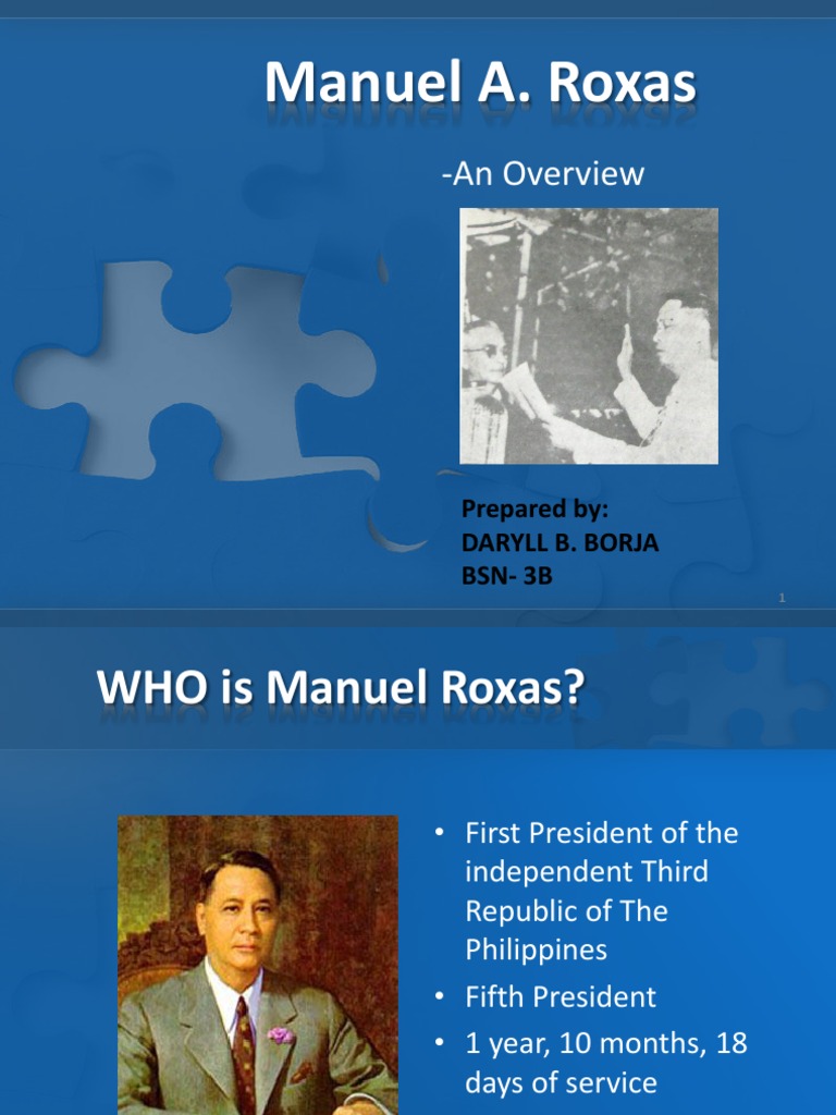 Manuel Roxas | Philippines | Public Sphere