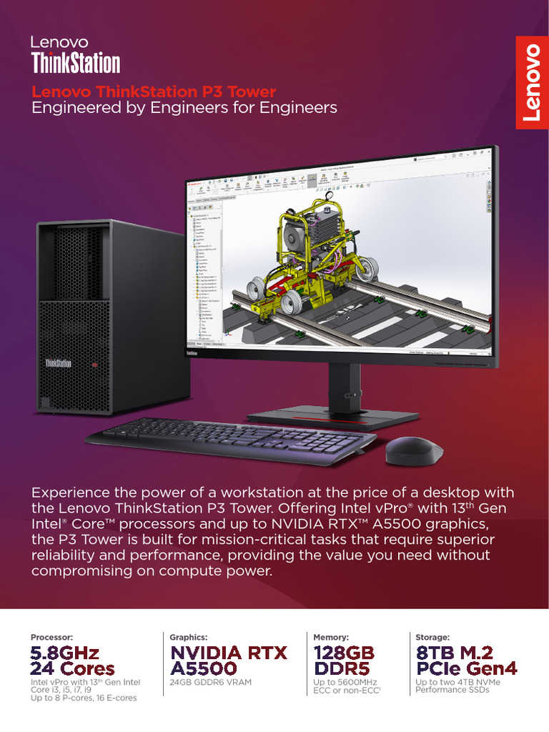 4.5.ThinkStation P3 Tower Datasheet Final | PDF | Computer Engineering ...