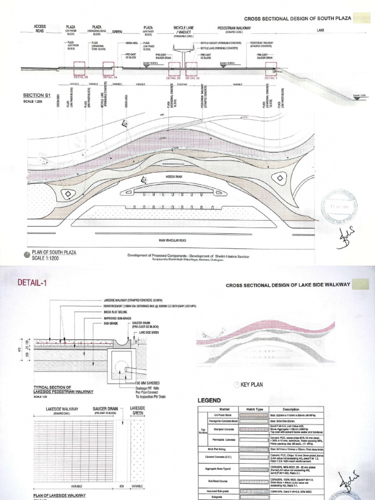 Drawing for Plaza Walkway and Bi Cycle Lane | PDF