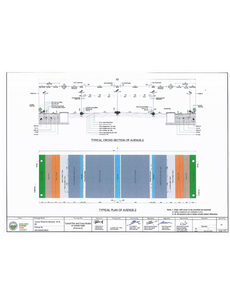 Drawing for Access Road Work Pg6-10 | PDF