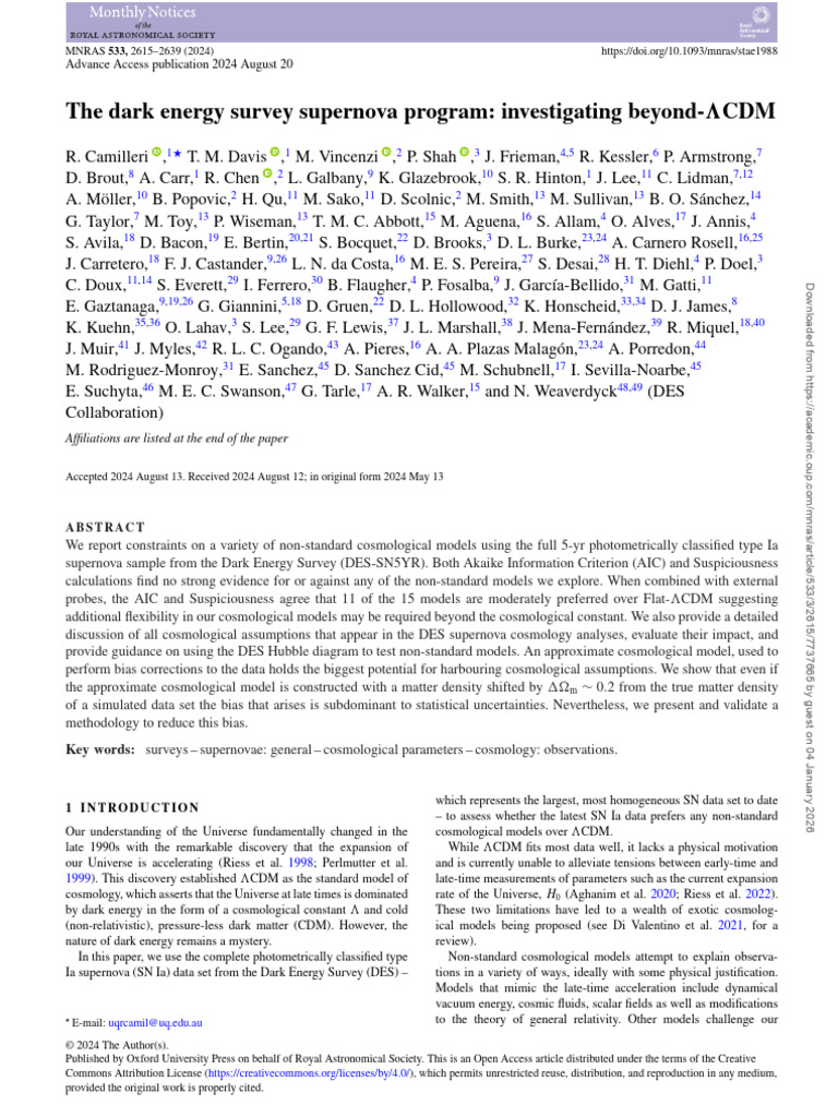 Camilleri - Non-standard Models | PDF | Dark Energy | Physical Cosmology