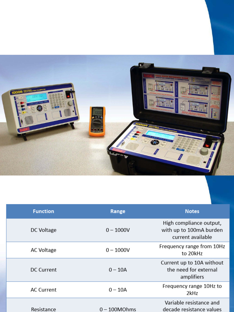 Ultra-Portable Multi-Function Calibrator | PDF | Electrical Engineering ...