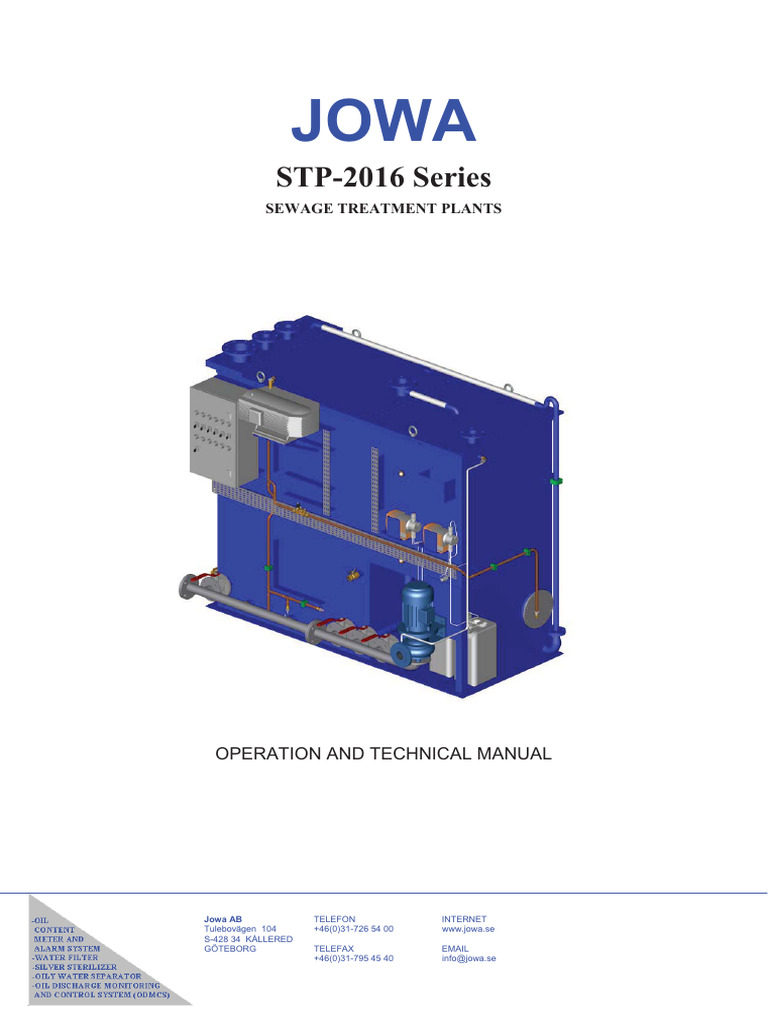 JOWA STP 2016 Sewage Treatment Manual | PDF | Sewage Treatment ...