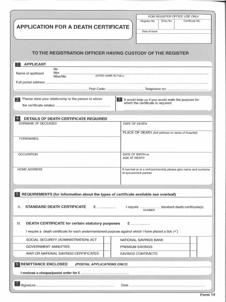 Death Certificate | PDF