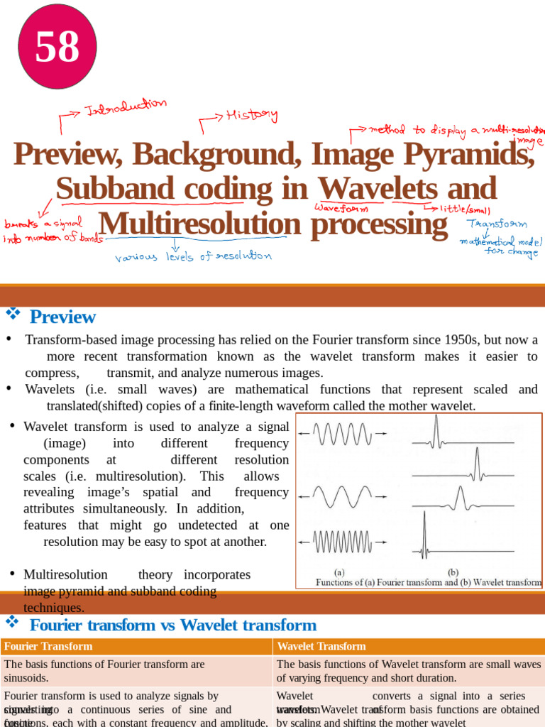 Chap - 8 - Wavelets and Multiresolution Processing | PDF | Wavelet ...