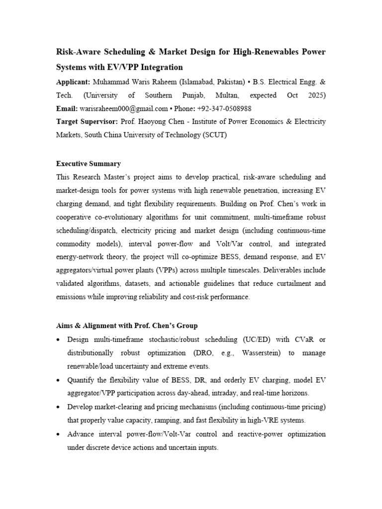 Research Summary-Muhammad Waris Raheem For Prof Haoyong Chen SCUT | PDF ...