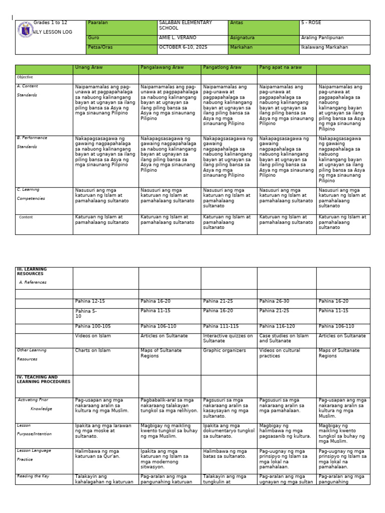 Ap 5 Q2 Week 5 | PDF